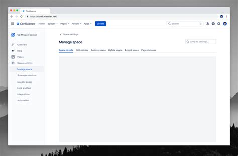 Confluence Cloud Space Settings