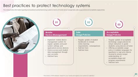Best Practices To Protect Technology Systems Cont Distance Learning