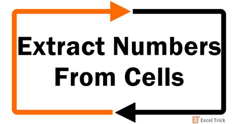 how to extract only numbers from a cell in excel