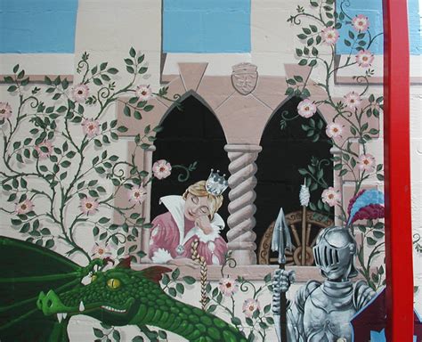 Gordon Collett Princesss Page Murals St Edwards First School Windsor Berkshire September
