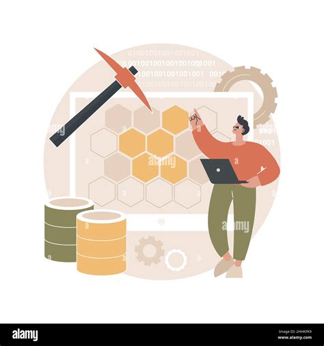 Data Mining Abstract Concept Vector Illustration Data Examination Information Mining Info