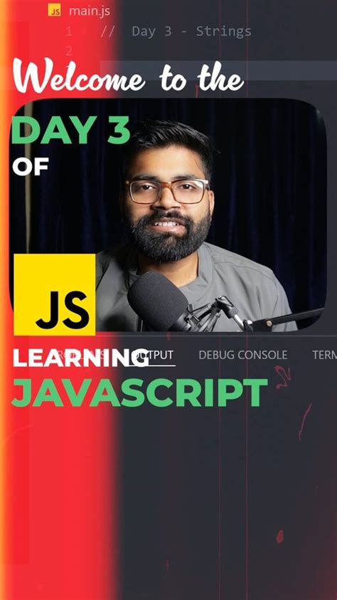 Lovekesh Pal Day 3 Learning Javascript From Scratch 🔥 Strings Template Literals And String