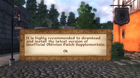 What Mod Is Causing This Annoying Popup No Unofficial Patches Installed R Oblivion