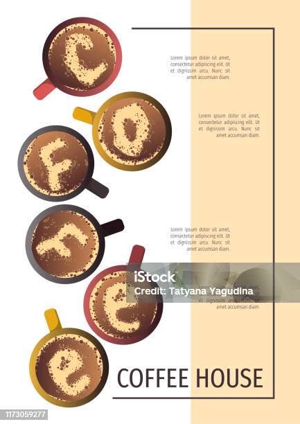 전단지 포스터 커피 브로셔 디자인 카페 바 레스토랑 메뉴 커피 숍 0명에 대한 스톡 벡터 아트 및 기타 이미지 0명 개념
