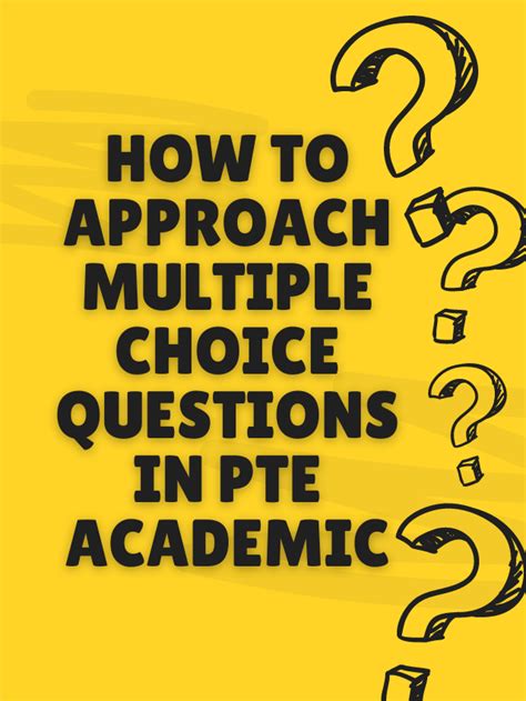 How To Approach Multiple Choice Questions In Pte Acedemic Free Pte Mock Practice Test Samples