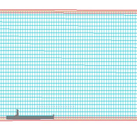 The Ship Model The Domain And The Grids In The Cfd Model A Model