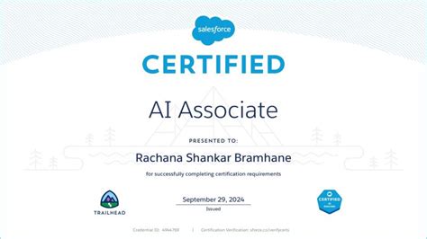 Salesforce Aiassociate Certification Learning Dreamforce24 Salesforcecertified Ai