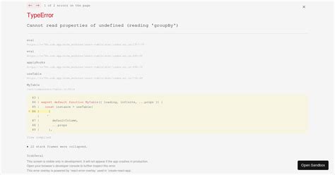 React Table V7 Sandbox Codesandbox