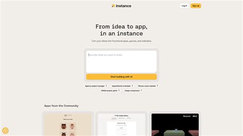 Instance Ai Website And App Builder For Vibe Coding