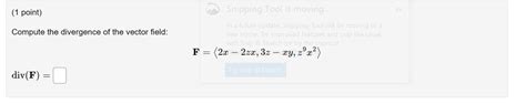 Solved Point Compute The Divergence Of The Vector Field Chegg