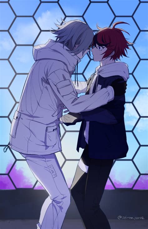 Aotsuki Eito And Sumino Takumi The Hundred Line Last Defense Academy Drawn By Seiran Yoroz