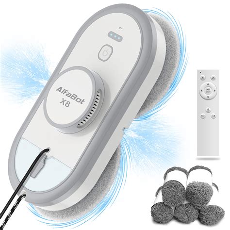 Alfabot Window Cleaning Robot With Dual Water Spray X8 Robot Window