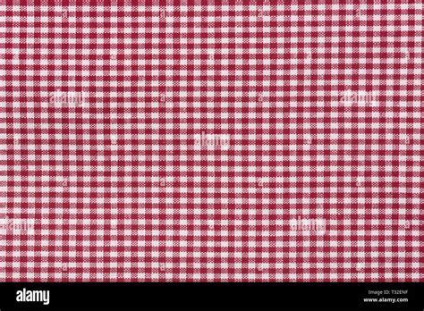 Tablecloth Checkered Red And White Texture Background High Detailed
