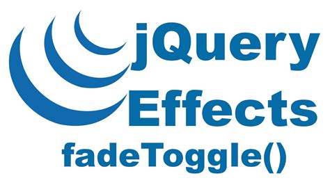 Jquery Effects Fadetoggle Youtube