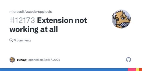 Extension Not Working At All · Issue 12173 · Microsoftvscode Cpptools