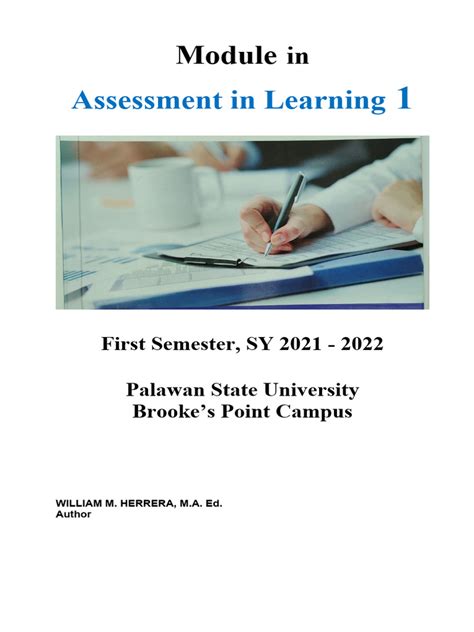 Module In Assessment In Learning 1 Final Pdf Educational Assessment Learning