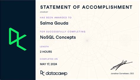 Datacamp Data Dataengineering Dataanalytics Nosql Mongodb Salma A Judah