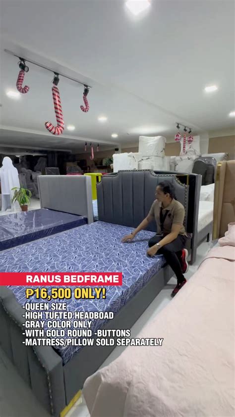 Classy And Elegant Bedframe Is Back Ranus Queen Size Bedframe ₱16500