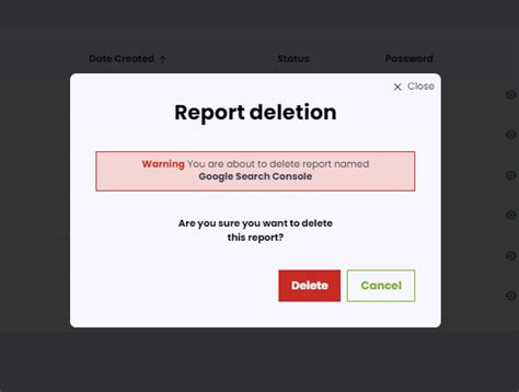 Deleting A Report GreyMetrics Help Center