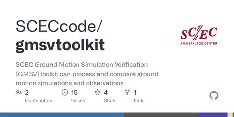 GitHub SCECcode Gmsvtoolkit SCEC Ground Motion Simulation