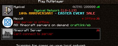 cannot connect to one specific server please help look in comments