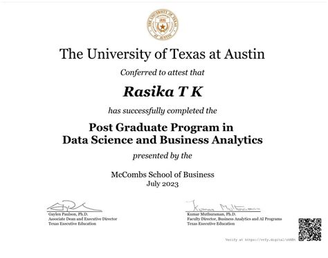 Rasika T K On Linkedin Datascience Greatlearning Certificatecompletion