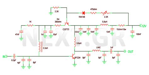 Circuit Diagram Vhf Uhf Amplifier This Is The Circuit Diagra