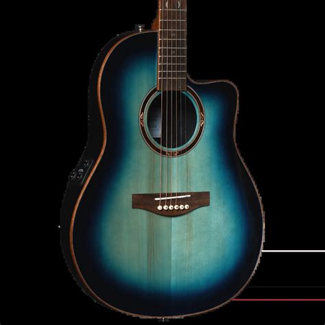 Santana Superb R32 Blue Burst Gloss Round Back Acoustic Guitar Santana Guitars