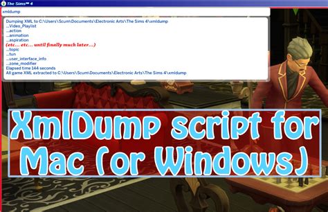 Mod The Sims Xml Dump Script