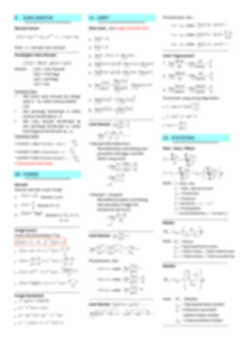 Solution Kumpulan Rumus Matematika Sma Studypool
