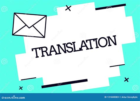 handwriting text translation concept meaning process of translating words text from one