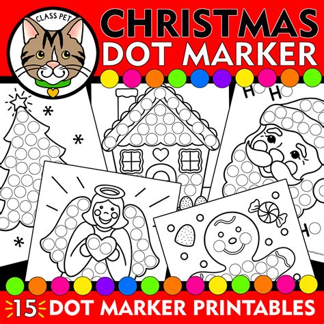 Christmas Dot Marker Printable Christmas Do A Dot Activity Holiday