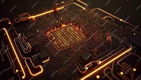 Premium Ai Image Technology With A Captivating Circuit Board Background Featuring Intricate