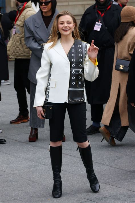 Chloe Grace Moretz Louis Vuitton Show At Paris Fashion Week 0306