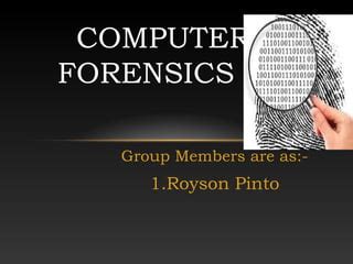 Computer Forensics PPT