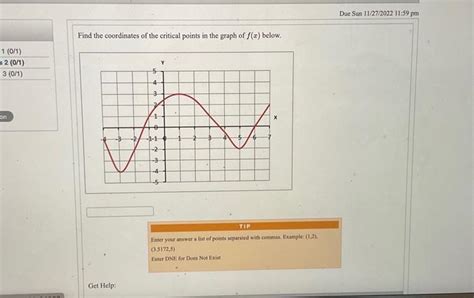 solved find the coordinates of the critical points in the