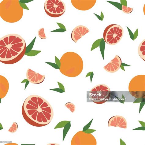 원활한 벡터 자몽 패턴입니다 여름 평면 배경입니다 열대 과일은 흰색 배경에 분리되어 있다 피크닉 담요 수영복을 위한 디자인 아트 직물 포장지 엽서 배너를 위한 템플렛 0명에