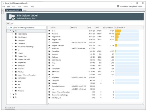 File Explorer Server Manager Help