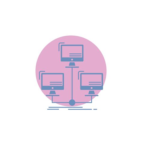 Database Distributed Connection Network Computer Glyph Icon 12945437 Vector Art At Vecteezy