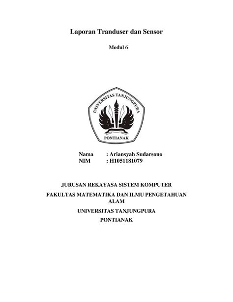 Modul 6 Tranduser Laporan Tranduser Dan Sensor Modul 6 Nama