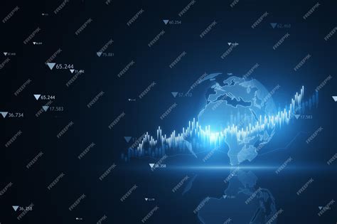 Premium Photo Blue Financial Data Monitoring Interface Design 3d Rendering