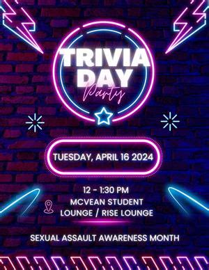 SUNY Jefferson Calendar Trivia Day Party Part Of Sexual Assault Awareness Month