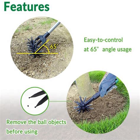 Badu Bg 2в1 Ротационен култиватор Градинска трева Рипър Пластмасови ръчни аератори Инструмент за