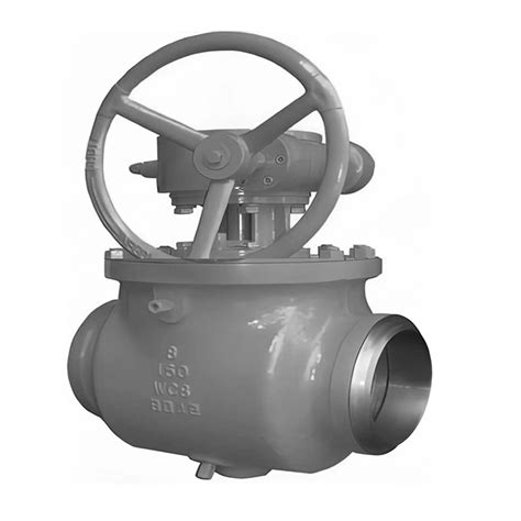 Dn200 Pn25 Wcb Soft Seat Straight Through Type Manual Floating Top