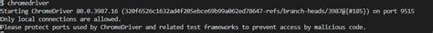 The ChromeDriver Could Not Be Found On The Current PATH Issue 943