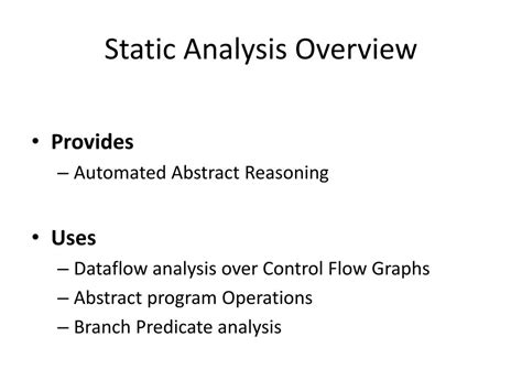 Ppt Static Source Code Analysis Powerpoint Presentation Free Download Id3817801