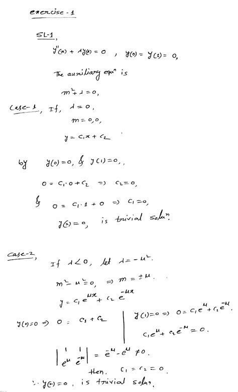 Solved Exercise 1 In The Notes We Have Solved The Following Three
