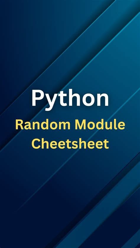 Python • Sql • Programming 350k🔒 Save Share 🔄 Python Random