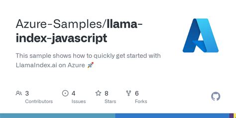 Github Azure Samples Llama Index Javascript This Sample Shows How To