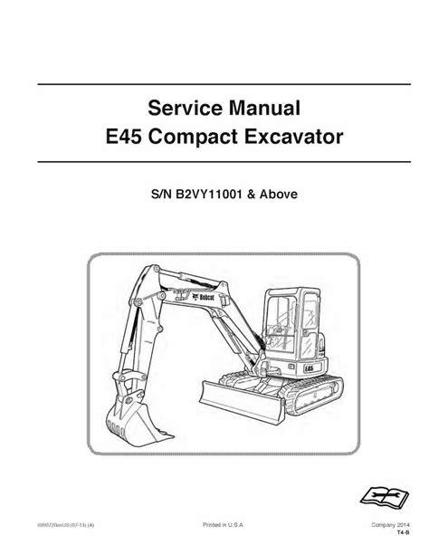 Bobcat E45 Compact Excavator Pdf Service Manual
